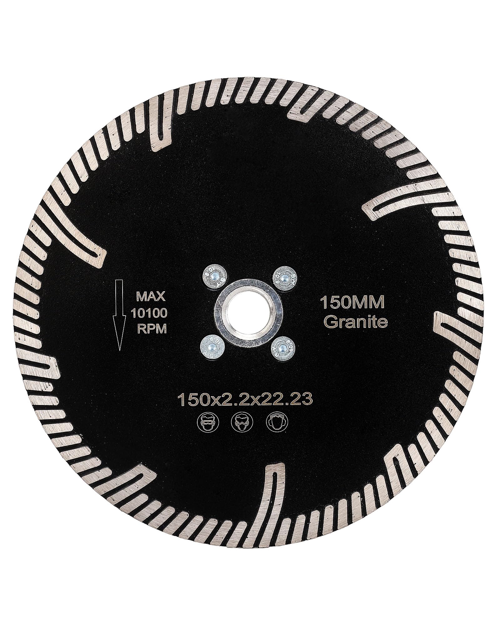 Casaverde 6" Granite Blade,Turbo Diamond Blade with Removable 5/8-11 Thread Cuts for Granite,Marble,Engineered Stone and Ceramic Tiles