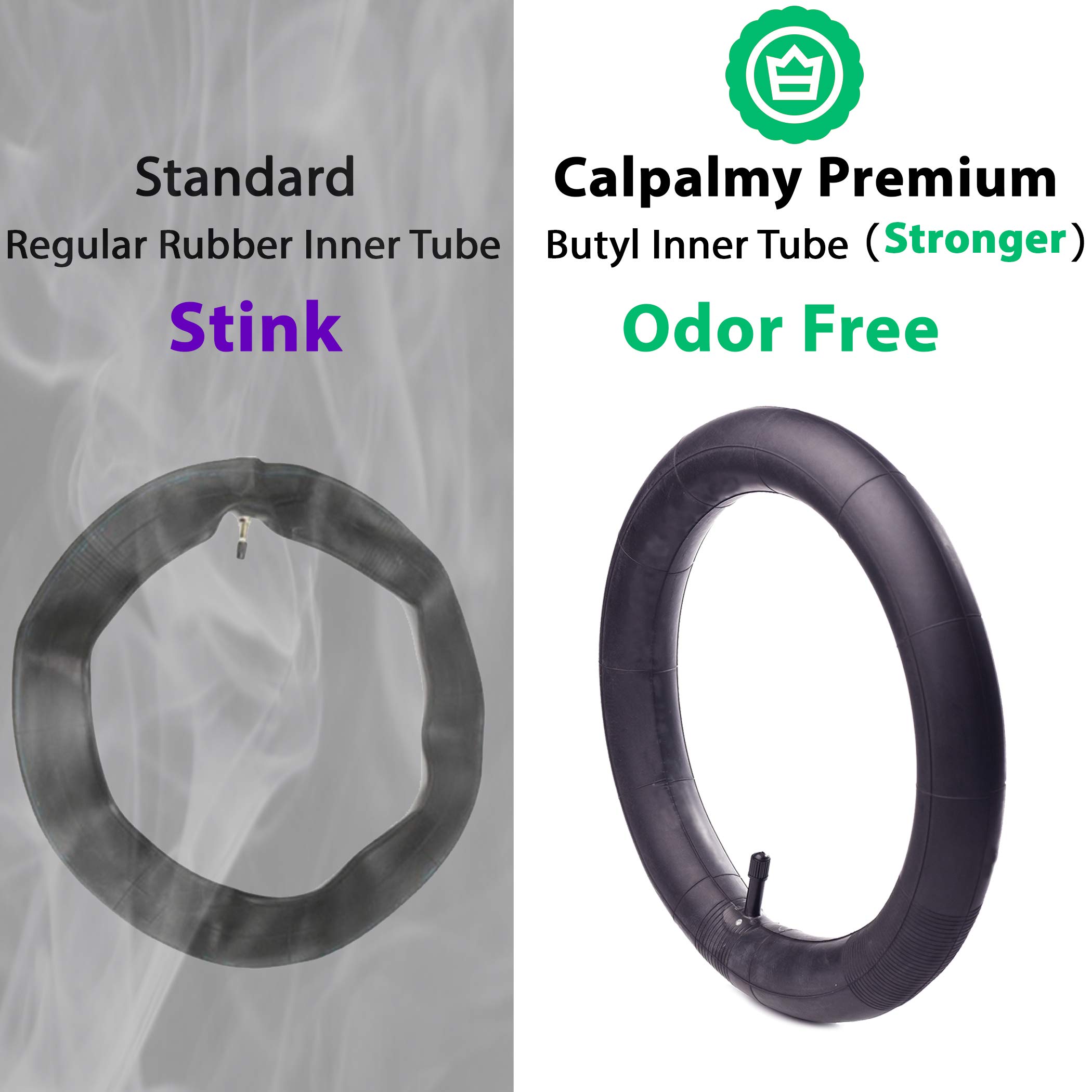 CALPALMY (2 Pack) 14’’ x 1.75/1.95/2.125 Kids Bike Replacement Inner Tubes - Inner Tube Replacement with 32mm Schrader Valve Compatible with Schwinn Roadster Tricycle and Steerable Kids Bike and More