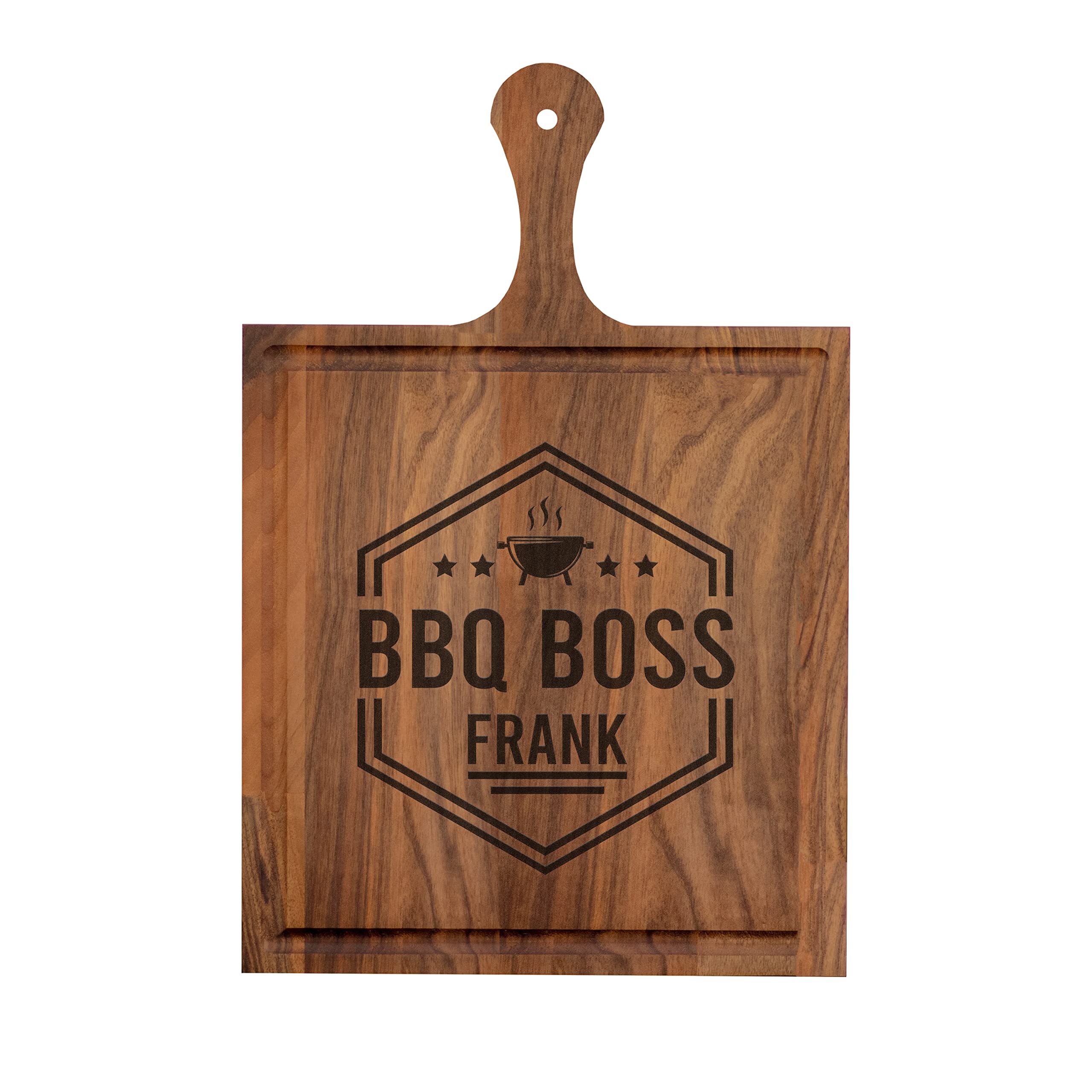 Custom Cutting Board | Personalized Cutting Board | Charcuterie Board | Custom Steak Board | Personalized Bbq Board | Cutting Board for Kitchen | Gift for Dad (With Handle)