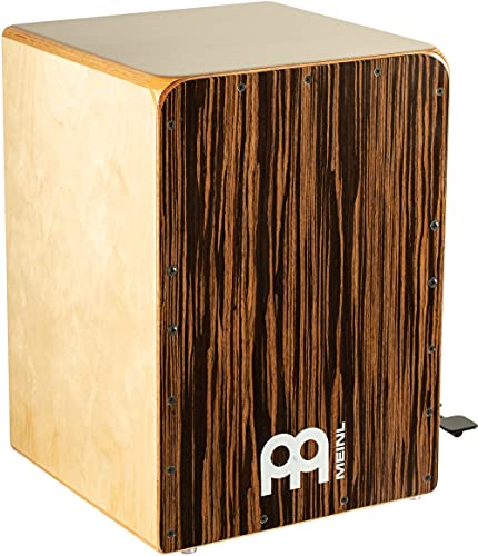 Meinl Percussion Ebony Bass Cajon with Snare Pedal (JBC6EY)