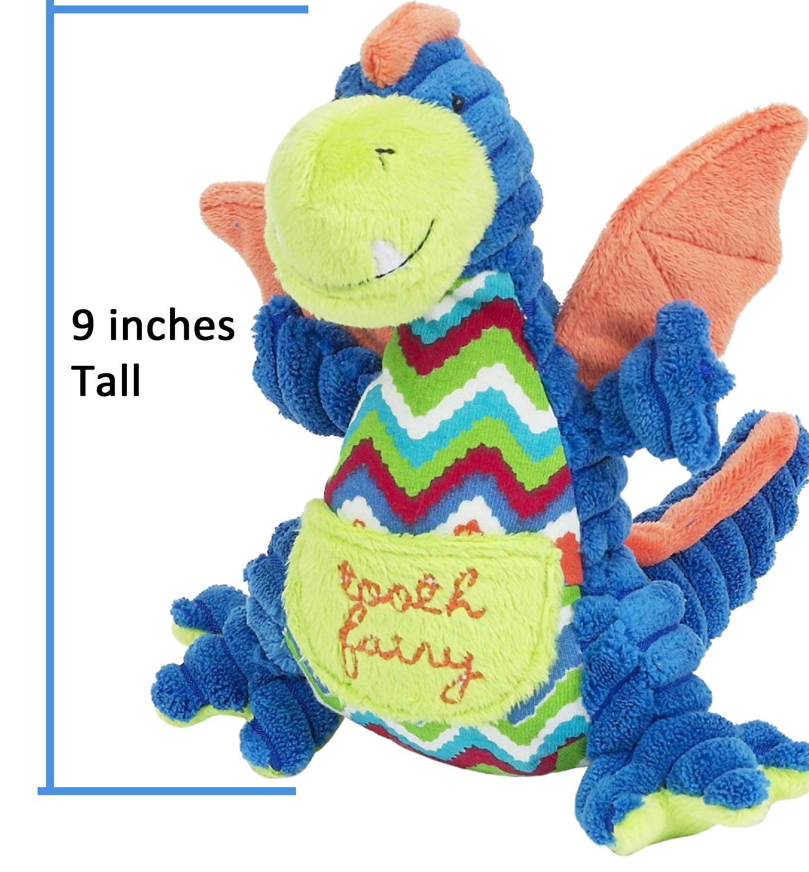 Maison Chic Plush Tooth Fairy Pillow for Little Boys and Girls About to Loose a Tooth (Dragon, Drake)