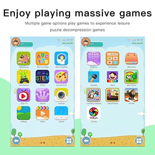Dpofirs Kids Tablet Gifts, 7in Tablet for Boys Girls, 2GB RAM 32GB ROM Android 11.0 Toddler Tablet with Bluetooth, WiFi, GPS, Dual Camera, Android Tablet PC(Red)