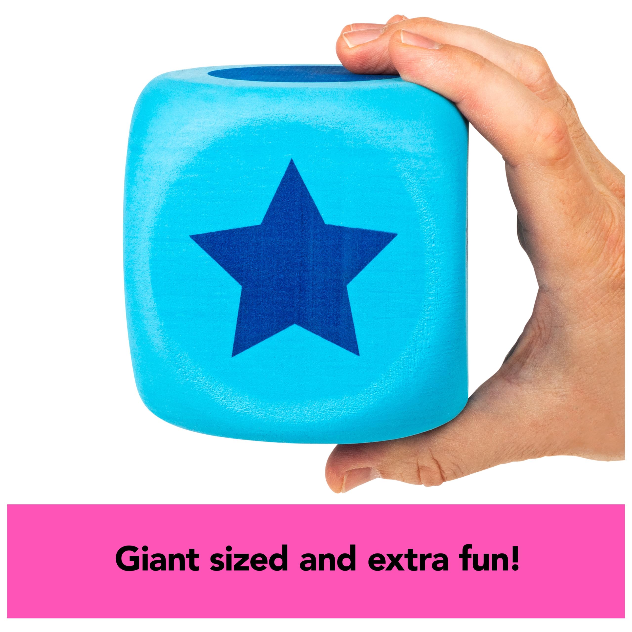 Spin Master Games, Left Center Right Giant Edition, Family Game for Indoor & Outdoor Fun with Big Oversized Board, for Family and Kids, 2-4 Players, Ages 6 & Up