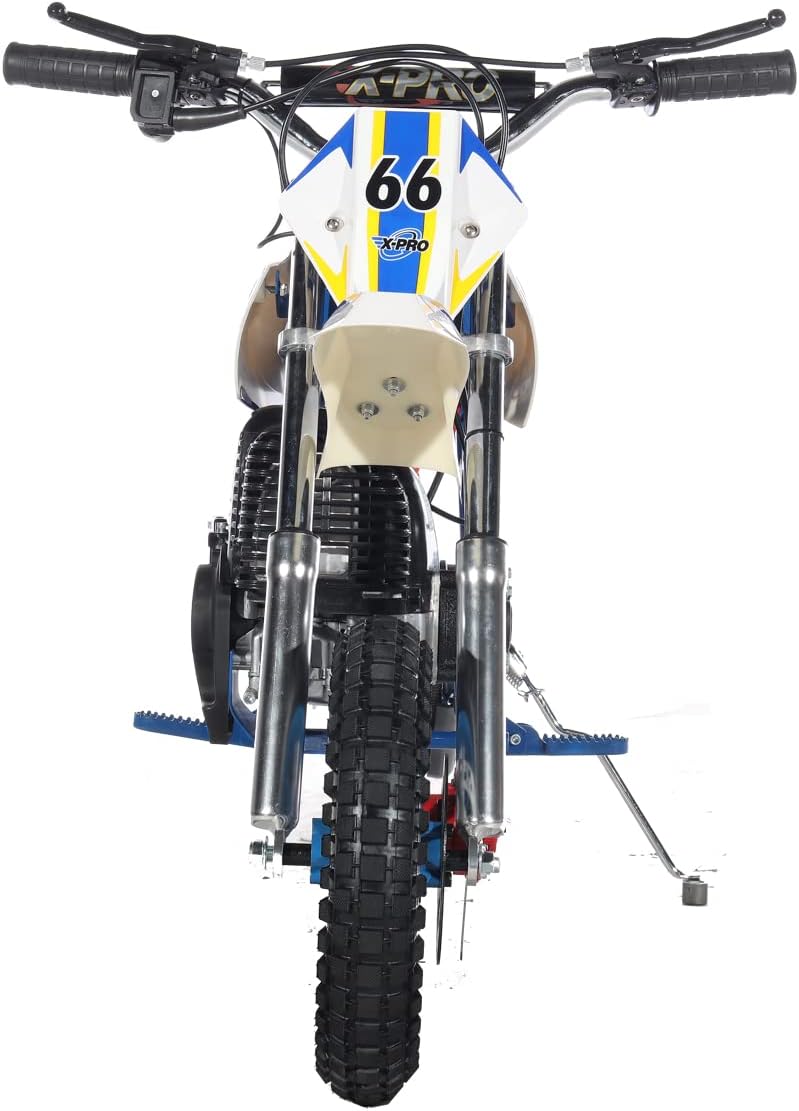 X-PRO 40cc Kids Dirt Bike, 4-Stroke Gas Power Mini Pit Bike with Off-Road Tire and Disc Brake,Blue