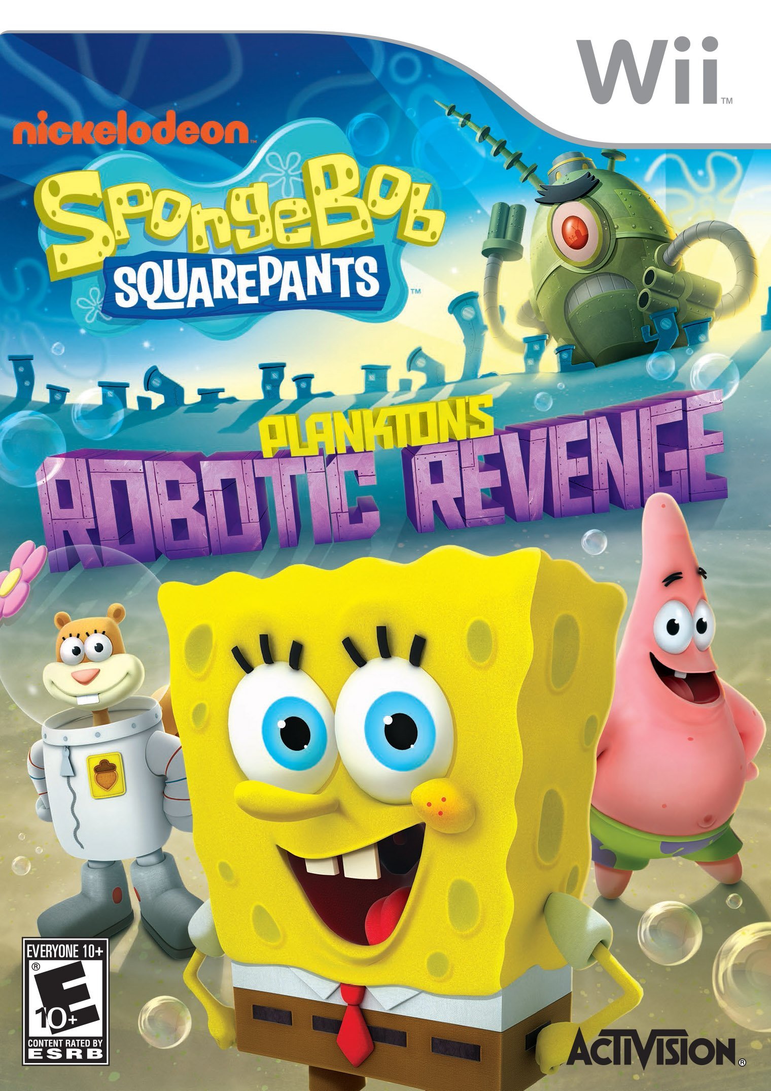 SpongeBob SquarePants: Plankton's Robotic Revenge - Nintendo Wii (Renewed)