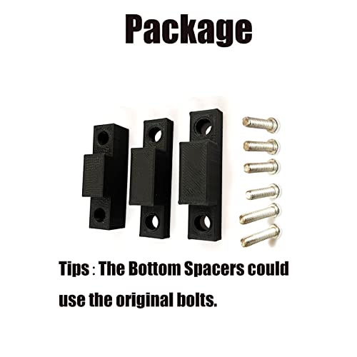 JILINWEI Frame Spacer for Alice, Top Spacer and 2 Side Spacer Mounting Kit for Haslab Ghostbusters Afterlife Proton Haslab Spengler Pack Black