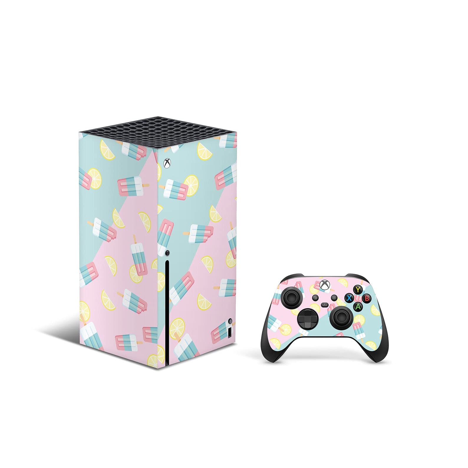 ZOOMHITSKINS Compatible with X1 Series X, Popcycle Pastels Ice Cream Lemon Pink Mint Blue Cute, Durable, Bubble-Free, Made in USA