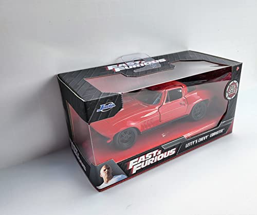 JADA TOYS JADA98306 LETTY'S CHEVY CORVETTE FAST & FURIOUS RED 1:32 DIE CAST