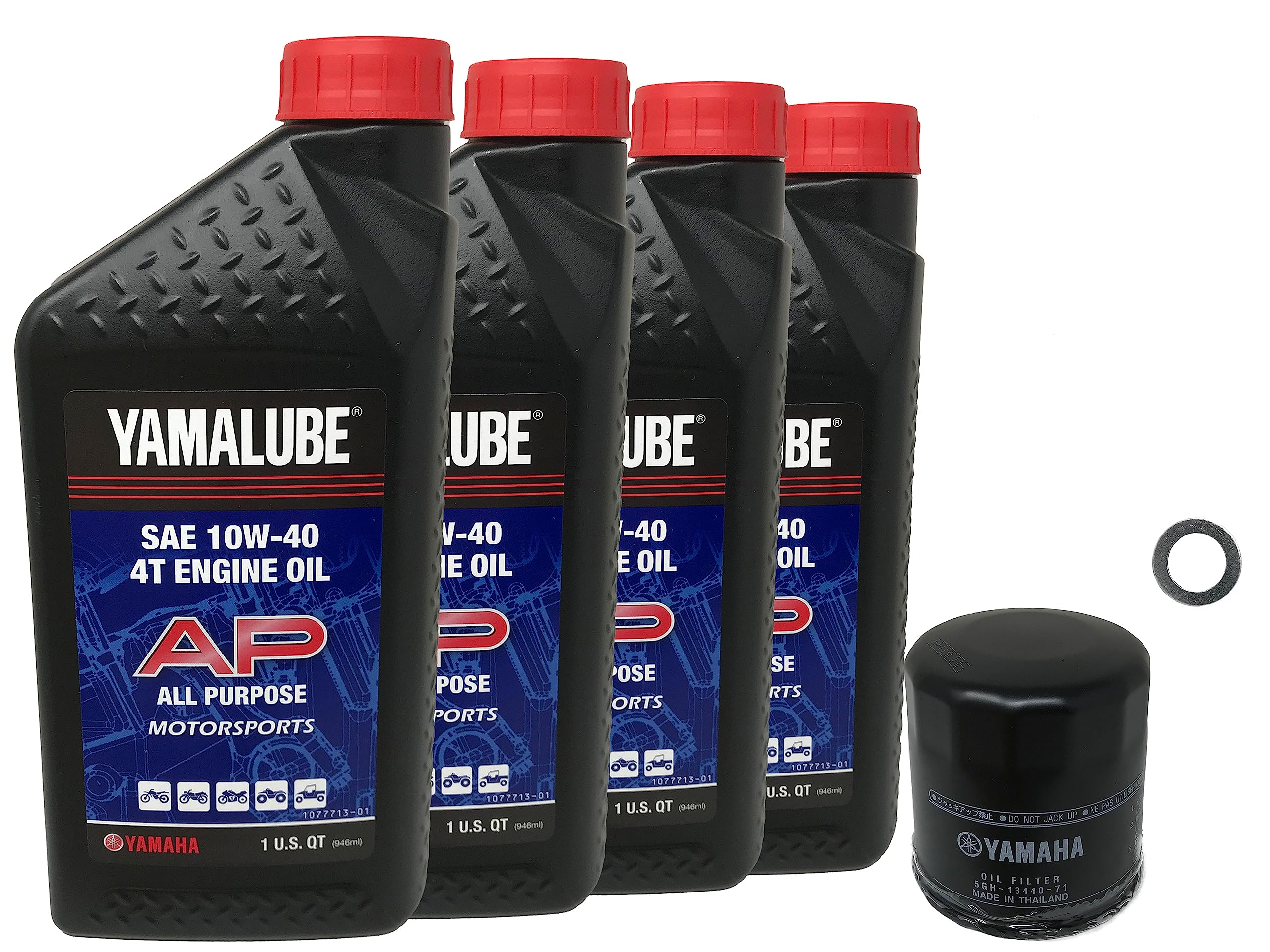 YAMAHA Sport Motorcycle AP Oil Change Kit YZF-R6S R6 FZ1 FZ6 10W40 SAE LUB-SPTCG-KT-05
