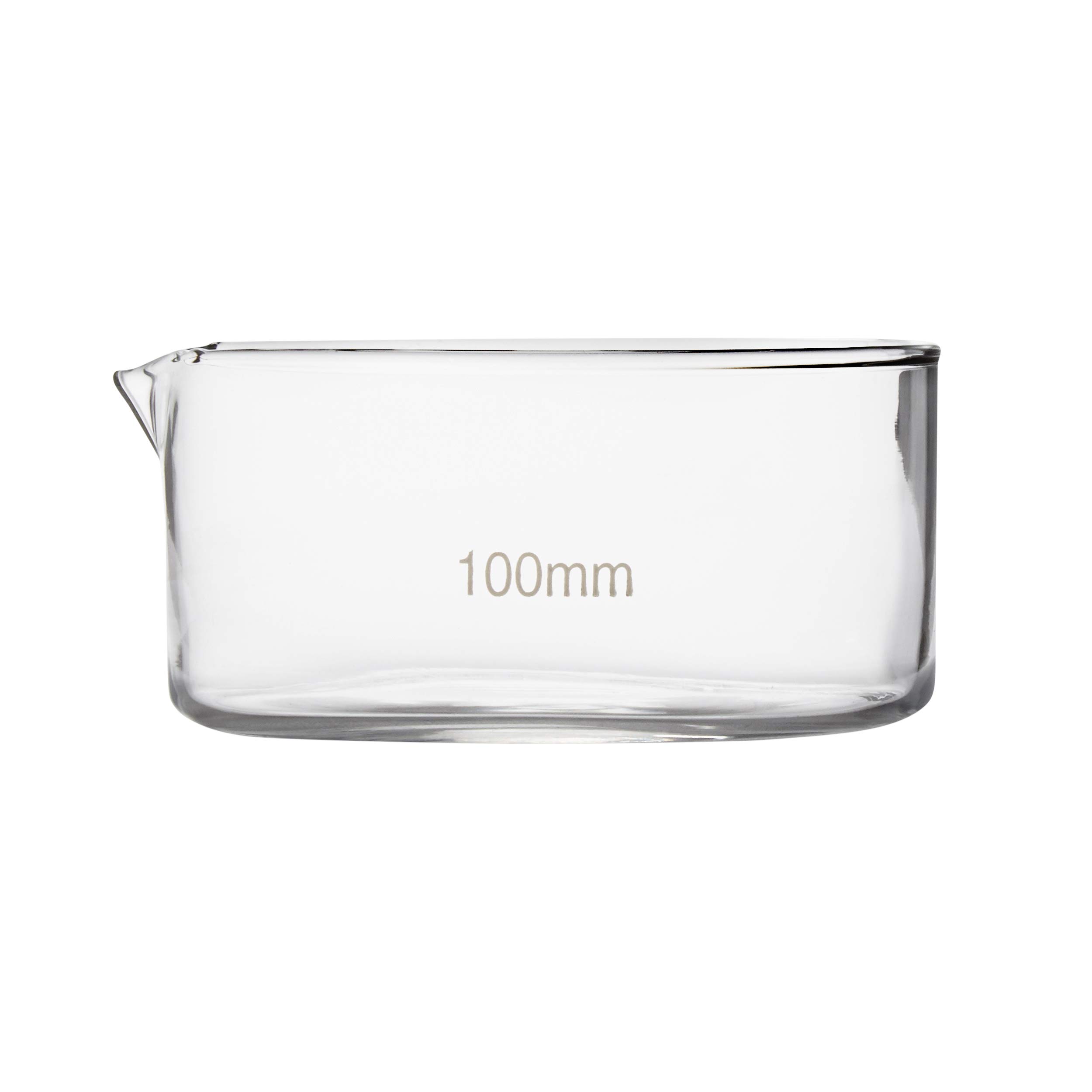 Labnique Borosilicate Glass Crystallizing Dish with Spout, Evaporation Dish (100mm), 300 ml Capacity