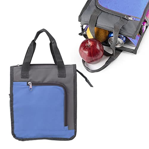 Mumusuki Insulated Reusable Grocery Bags, Widened Handle Food Delivery Bag Insulated Bag for Hot or Cold Food Delivery (blue)