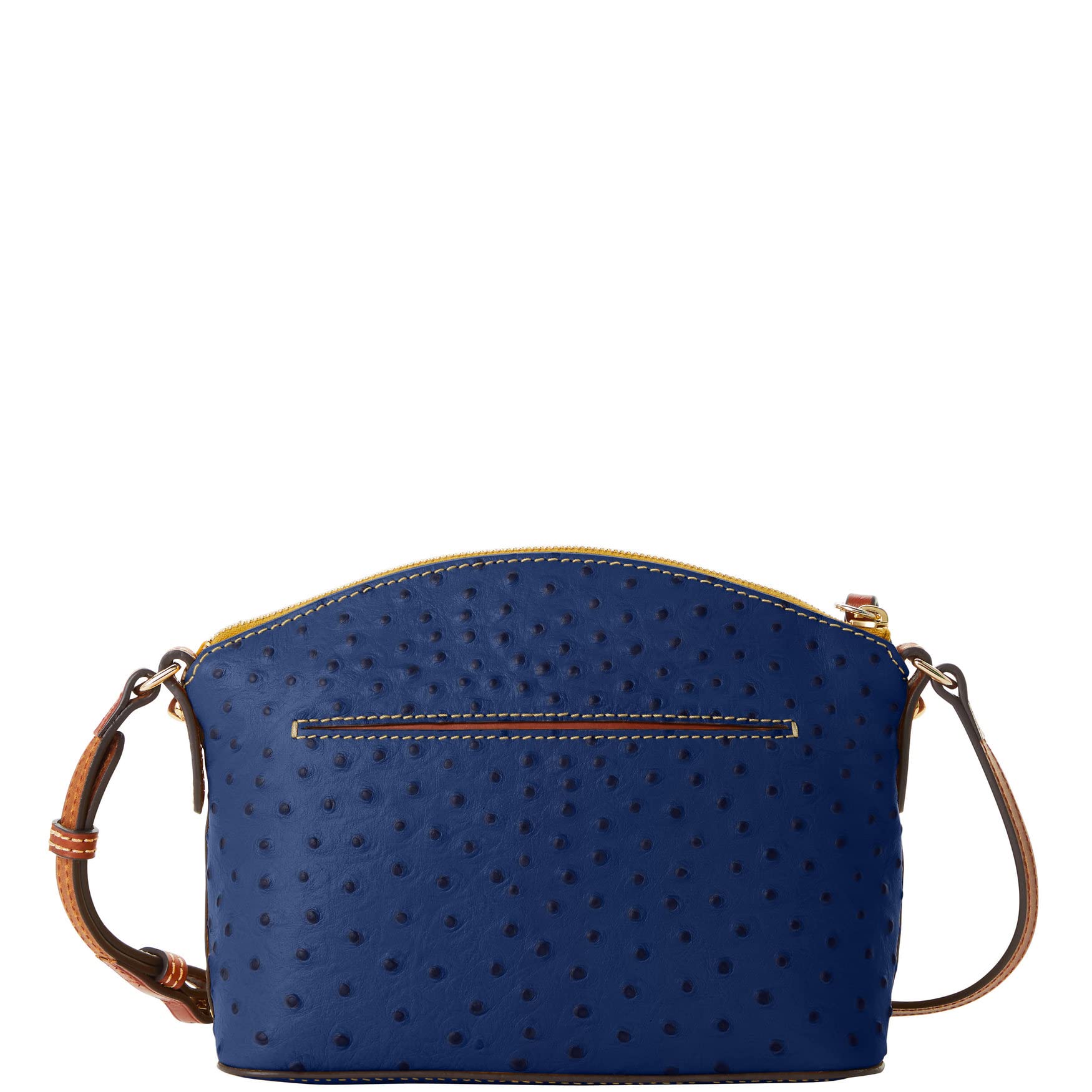 Dooney & Bourke Handbag, Ostrich Suki Crossbody - Navy