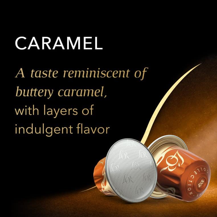 L'OR Espresso Capsules, 30 Count Variety Pack Vanilla/Chocolate/Caramel, Single-Serve Aluminum Coffee Capsules Compatible with the L'OR BARISTA System & Nespresso Original Machines