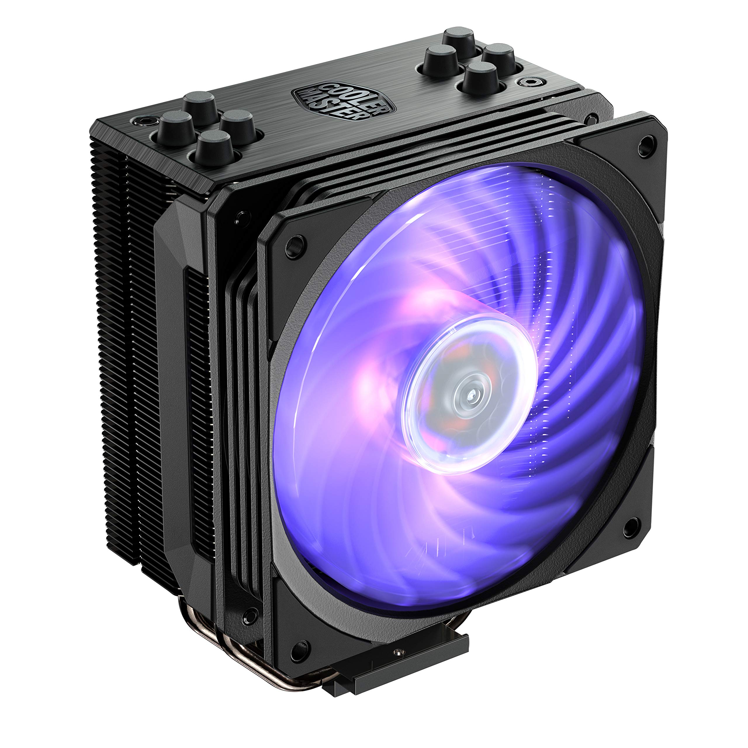Cooler Master High Performance Thermal Paste - (HTK-002-U1) AND Cooler Master RR-212S-20PC-R1 Hyper 212 RGB Black Edition CPU Air Cooler 4 Direct Contact Heat pipes 120mm RGB Fan
