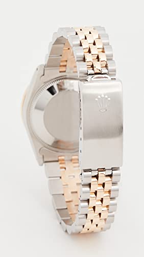 Pre-Owned Rolex Women's 31mm Mid Size TT Rolex Date Just Olive Watch, Silver/Green, One Size