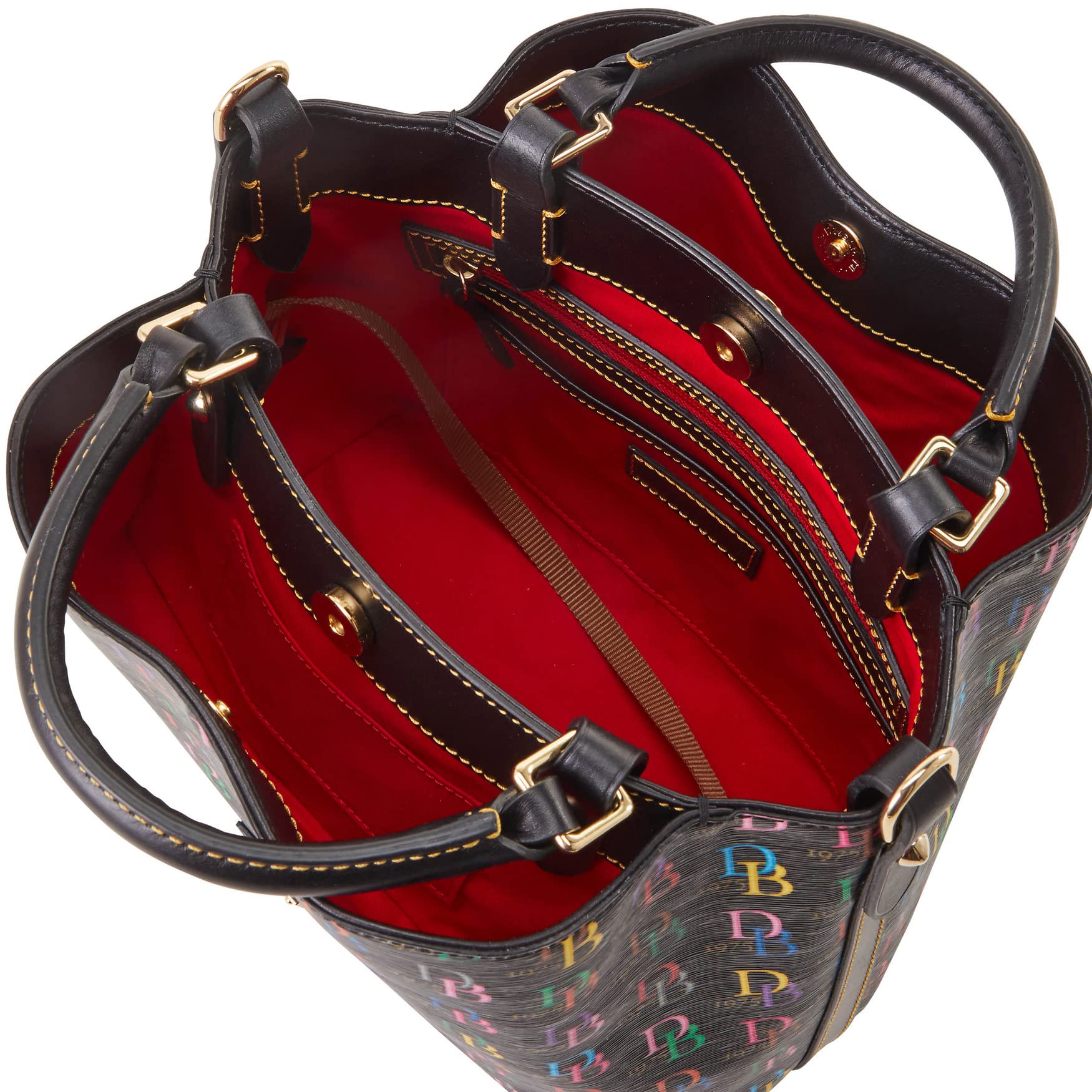 Dooney & Bourke Handbag, Db75 Multi Small Brenna Satchel - Black