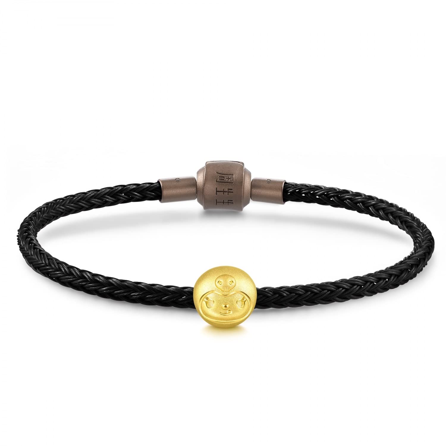 CHOW SANG SANG Sanrio 999 24K Solid Gold Round Kuromi Bead Mini Charm Bracelet for Women 92838C