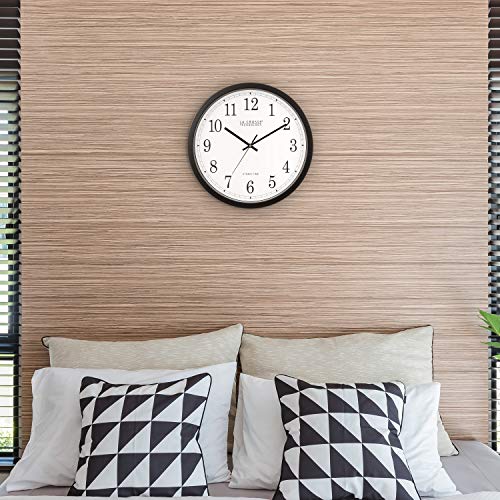 La Crosse Technology WT-3143A-INT 14-Inch Atomic Wall Clock, Black