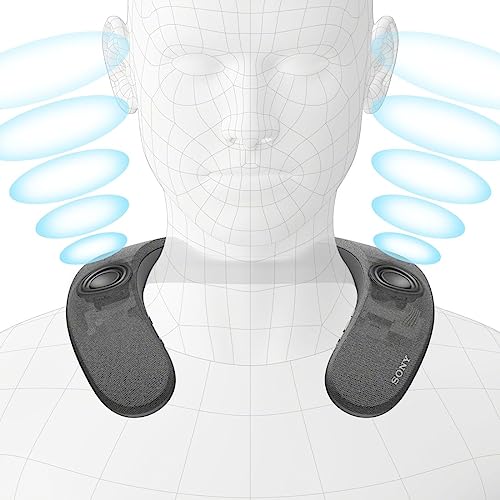 Sony SRS-NS7 Wireless Neckband Speaker, 360 Reality Audio, Hands-Free Calling, IPX4 Splashproof, Long Battery, 12 Hours, Fast Charge 10 Minutes of 60 Minutes, SRS-NS7 HC