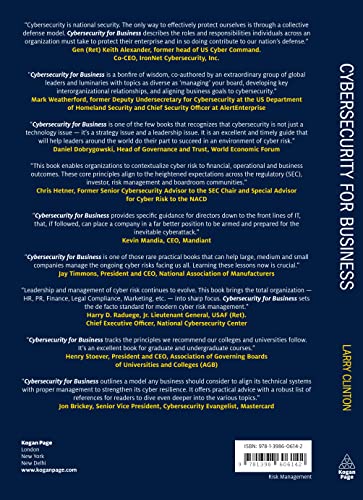 Cybersecurity for Business: Organization-Wide Strategies to Ensure Cyber Risk Is Not Just an IT Issue