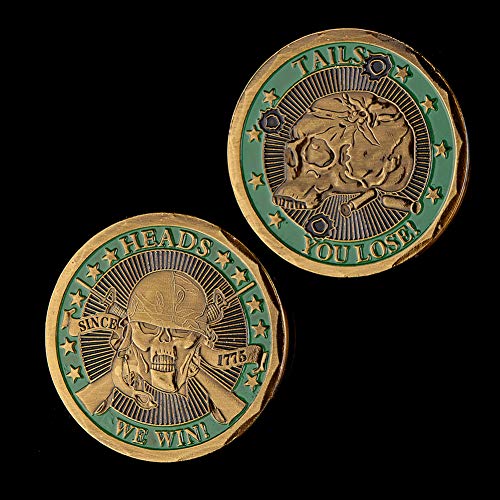 Good Luck Heads Tails Challenge Coin,Heads We Win Tails You Lose