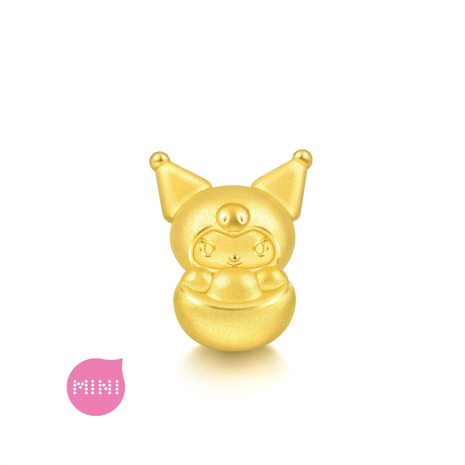 CHOW SANG SANG Sanrio 999 24K Solid Gold Kuromi with Wealthy Sycee Charm Bracelet for Women 93776C