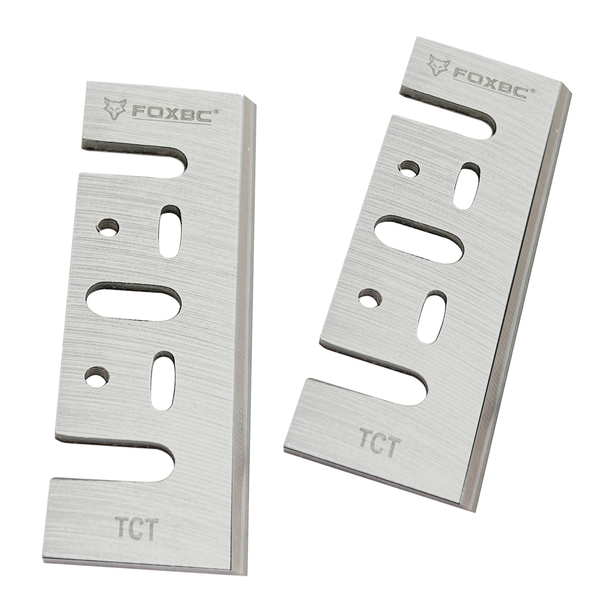 FOXBC 3-1/4 Inch Tungsten‑Carbide Planer Blades Replacement for Makita, DeWalt, Bosch, Ryobi and Most Hand-Held Planer - 2 Sets