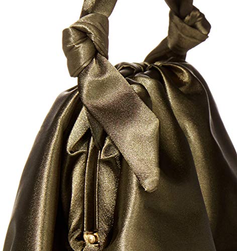 The Drop Women's @lucyswhims Satin Knotted Handle Bag, Capers, One Size