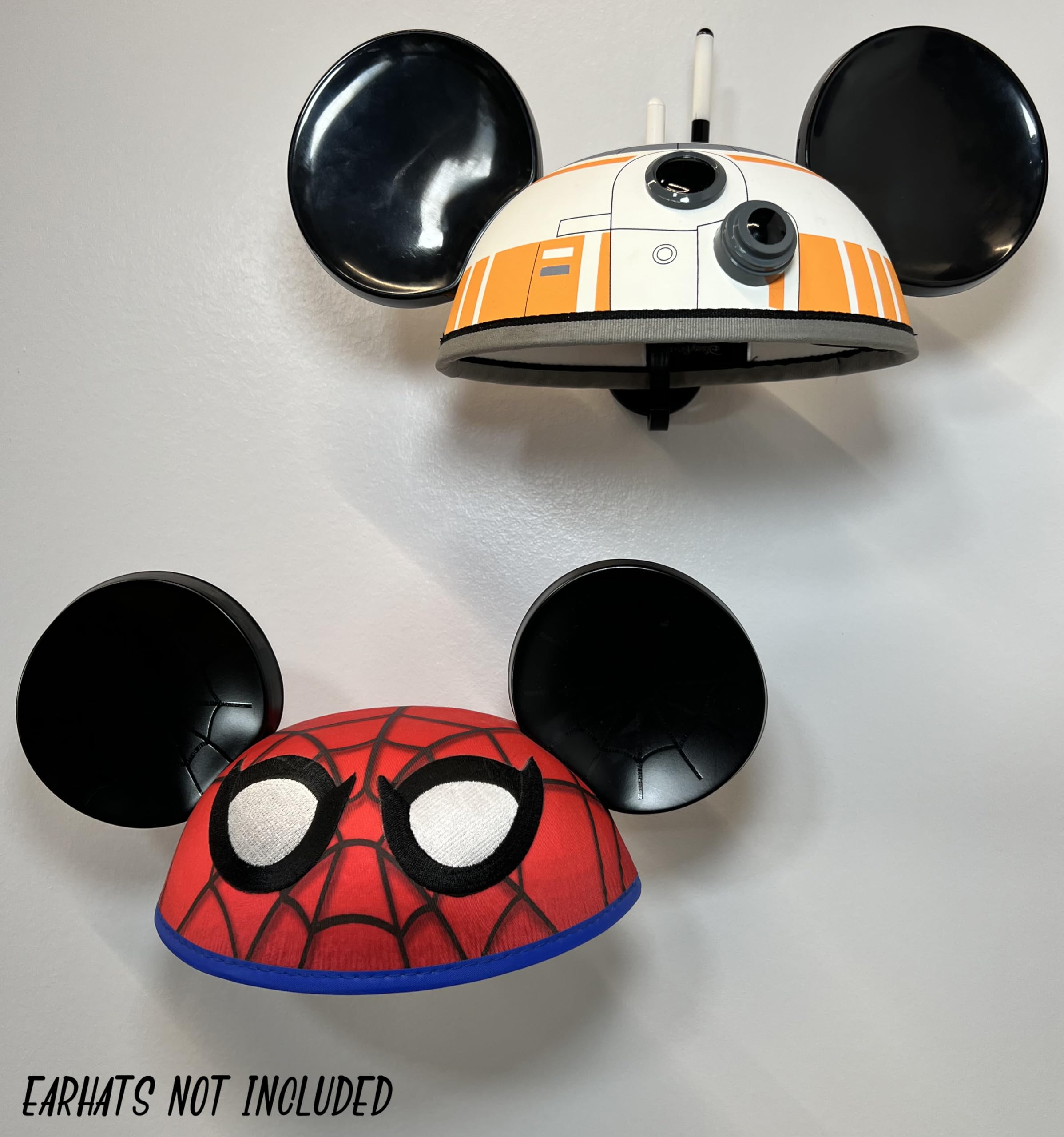 Ear Hat Wall Mount Display Compatible with Disney Ears, Black