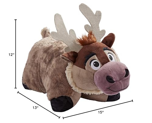 Pillow Pets Disney Frozen II Sven Reindeer Stuffed Animal Plush Brown