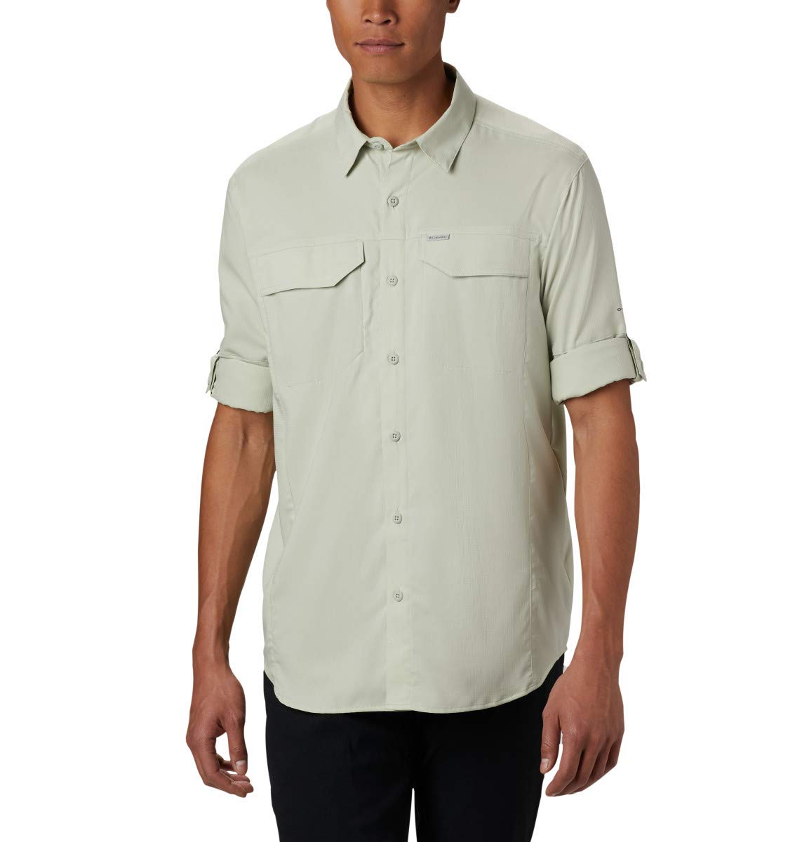 Columbia Men's Silver Ridge Lite Long Sleeve Wicking Shirt, Pixel, Large
