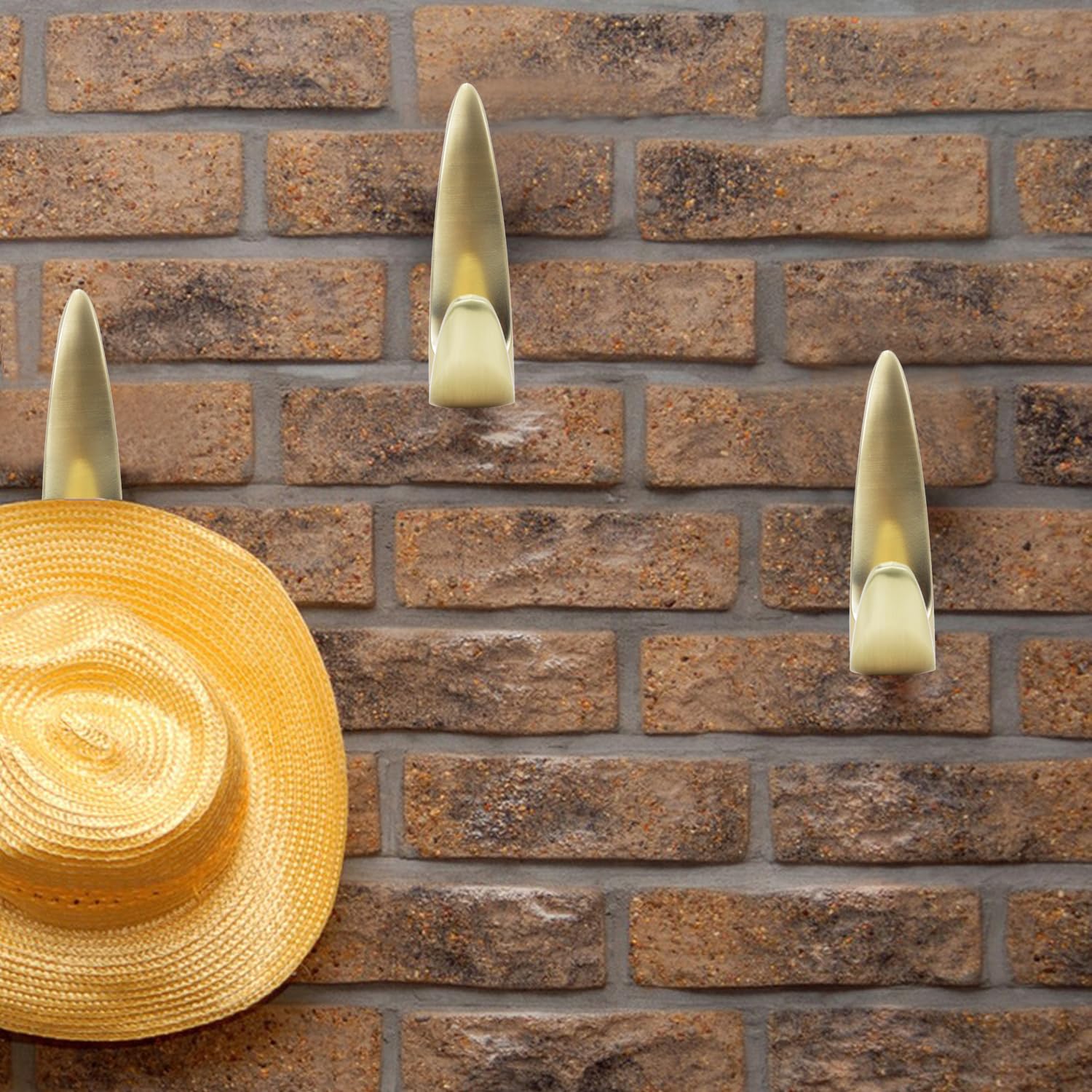 Gold Robe Hooks Coat Hooks Wall Hooks for Hanging Heavy Duty Towel Hooks for Bathroom Wall Mounted Clothing Hooks Kitchen Bedroom Home Entryway 4 Pcs (Copper)