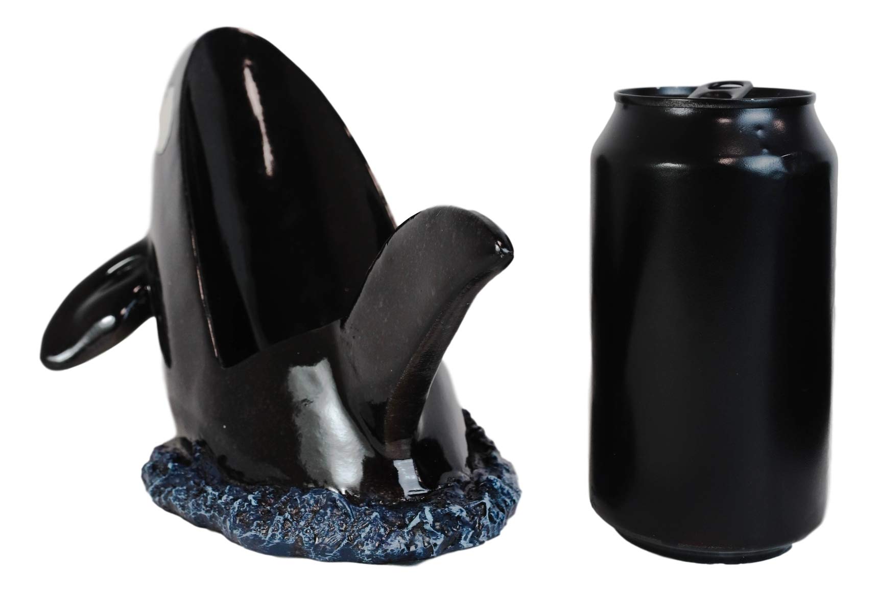 Ebros Deep Ocean Marine Orca Killer Whale Breaching Out of Water Wine Bottle Holder Statue 9.25" Long Nautical Sea Coastal Boating Fish Themed Storage Caddy Figurine