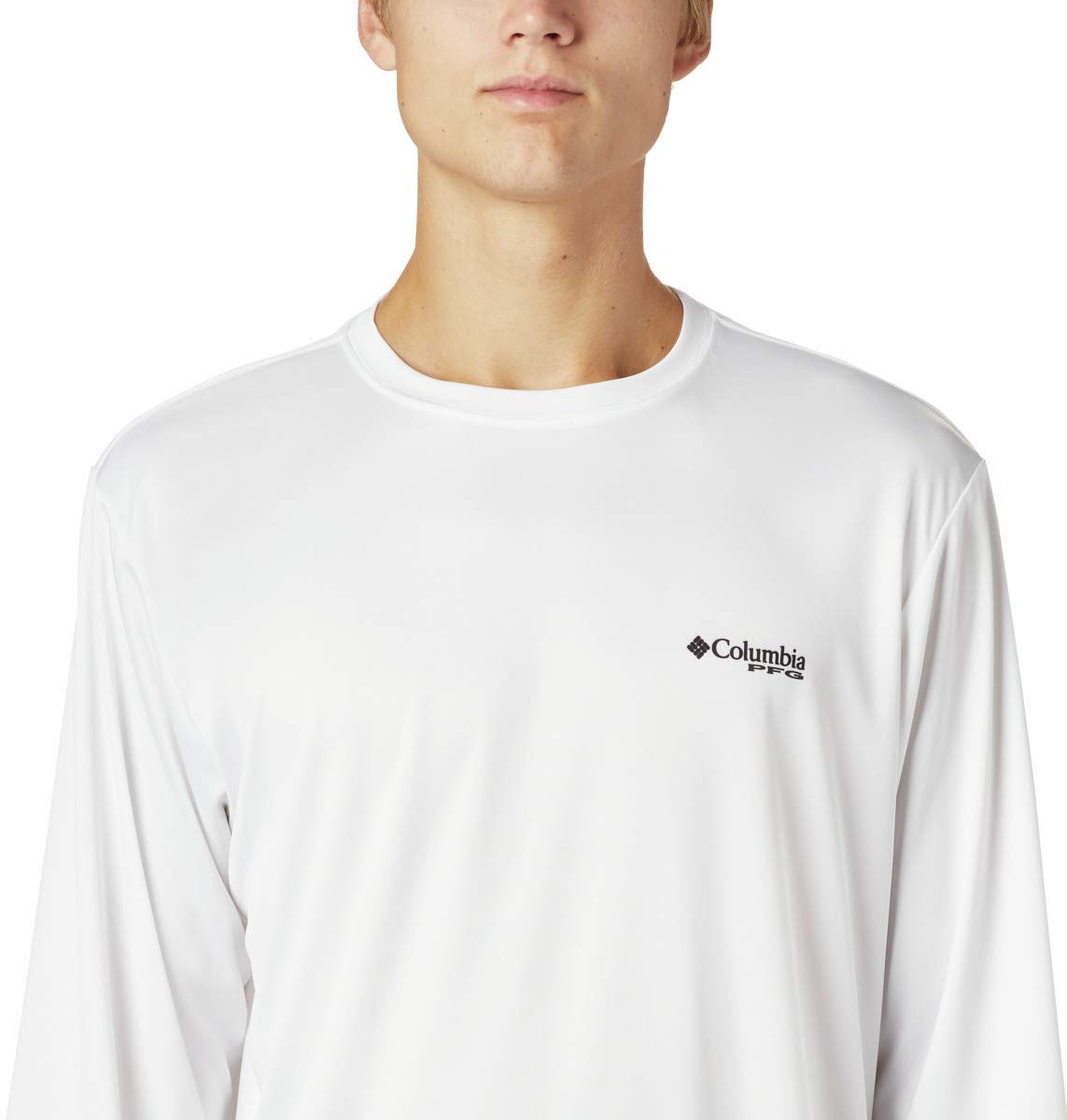 Columbia Men's Terminal Tackle PFG State Triangle Long Sleeve, White/La Flag, 3X Big
