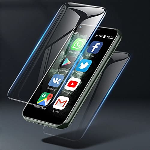 SOYES XS11 3G Mini Smartphone 2.5Inch WiFi GPS China Mobile 1GB RAM 8GB ROM Quad Core Android Cell Phones 3D Glass Slim Body HD Camera Dual Sim Google Play Cute Smartphone (White)