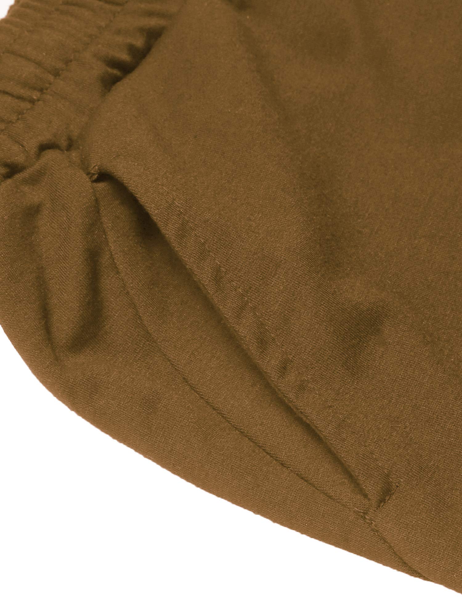 Coofandy Mens Gym Workout Shorts 7 inch Quick Dry Weightlifting Squatting Pants Training Bodybuilding Jogger with Pocket Dark Khaki