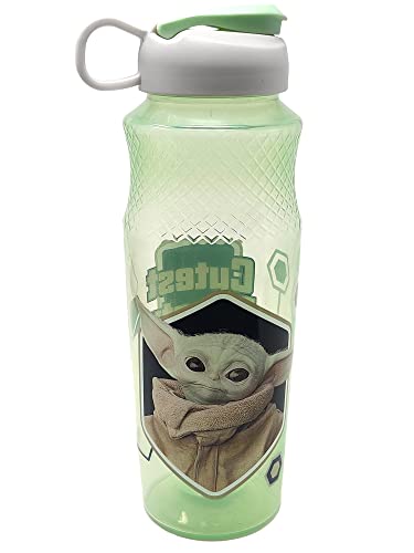 Grogu School Supplies Bundle Baby Yoda Lunch Box Set - 4 Pc Grogu Lunch Box with Water Bottle, Baby Yoda Stickers, More (Baby Yoda Lunch Bag)