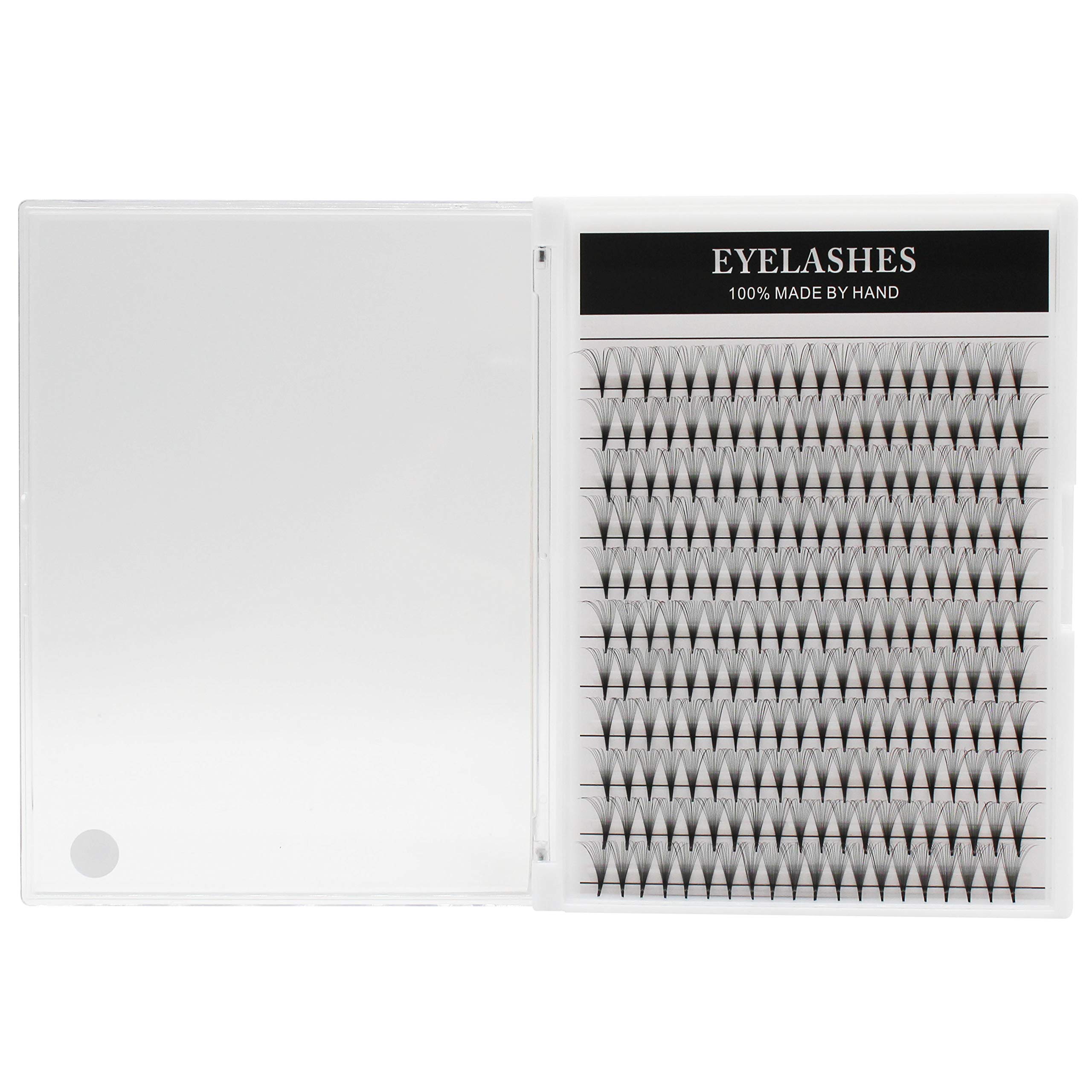 Dedila 220Pcs -Long Stem 14D Wide Fans Premade Volume Eye Lashes Extensions Thin Base Natural Long Individual False Eyelashes Soft and Lightweight Cluster Lashes 10-18mm to Choose (15mm)