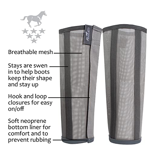 Professional's Choice Deluxe Fly Boots | Breathable Mesh | 4 Pack