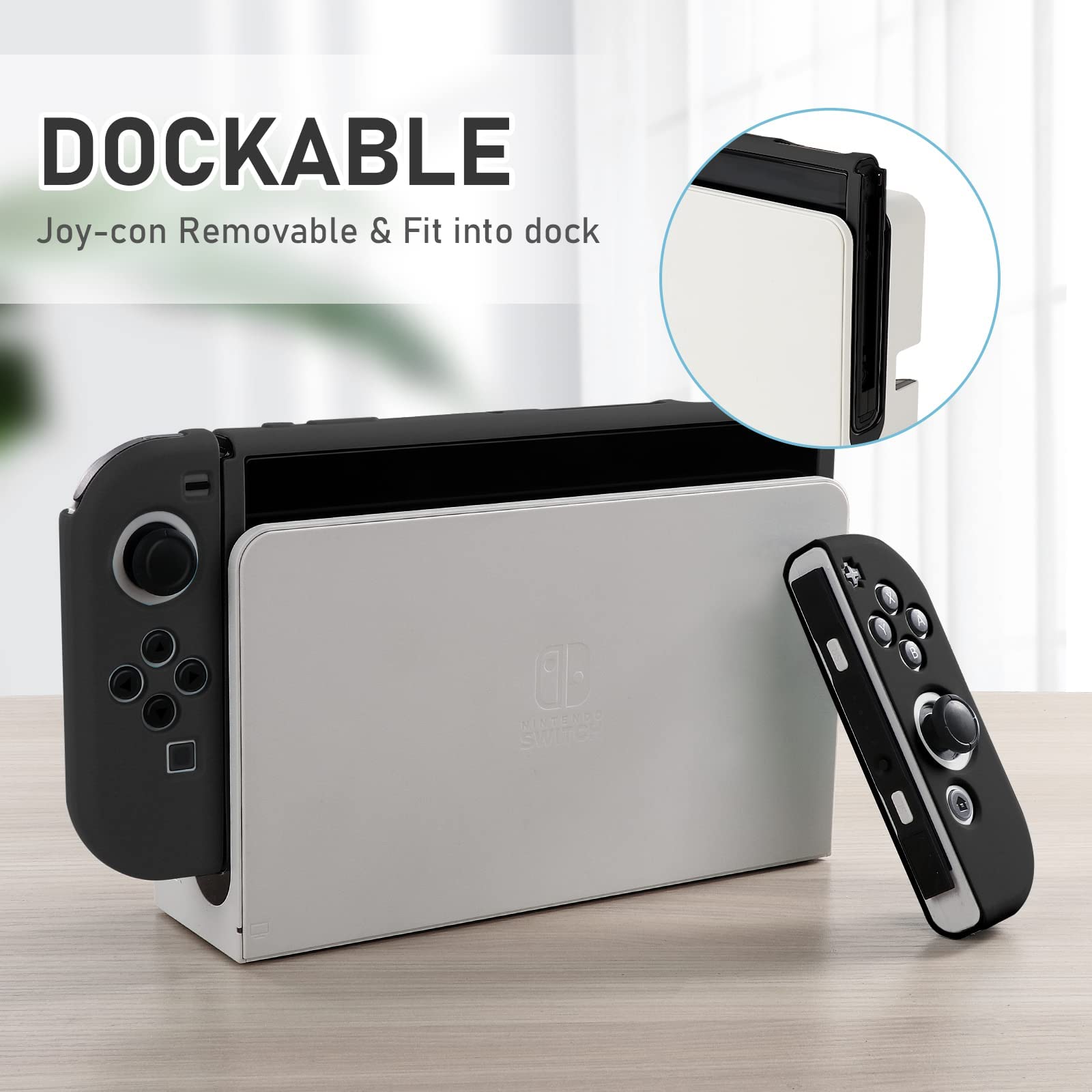 Dockable Case for Nintendo Switch OLED Model 2021 (Purple-01)