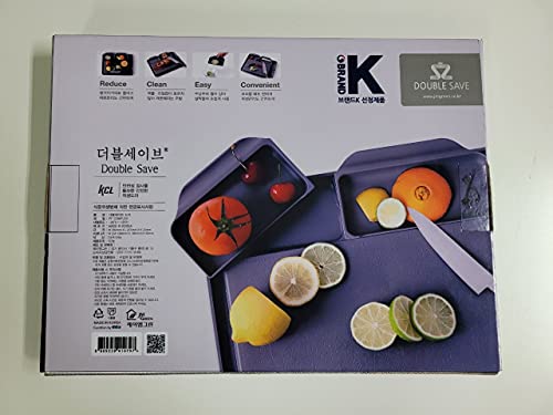 Double Save S Non-Slip Right Side Removable Compartments and Grooves to Prevent Spills Dishwasher Safe Cutting Board & Serving Tray