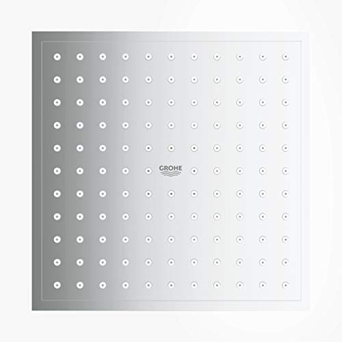 Grohe 27705000 Euphoria Cube Rain Shower Head, 2.5 GPM, Starlight Chrome