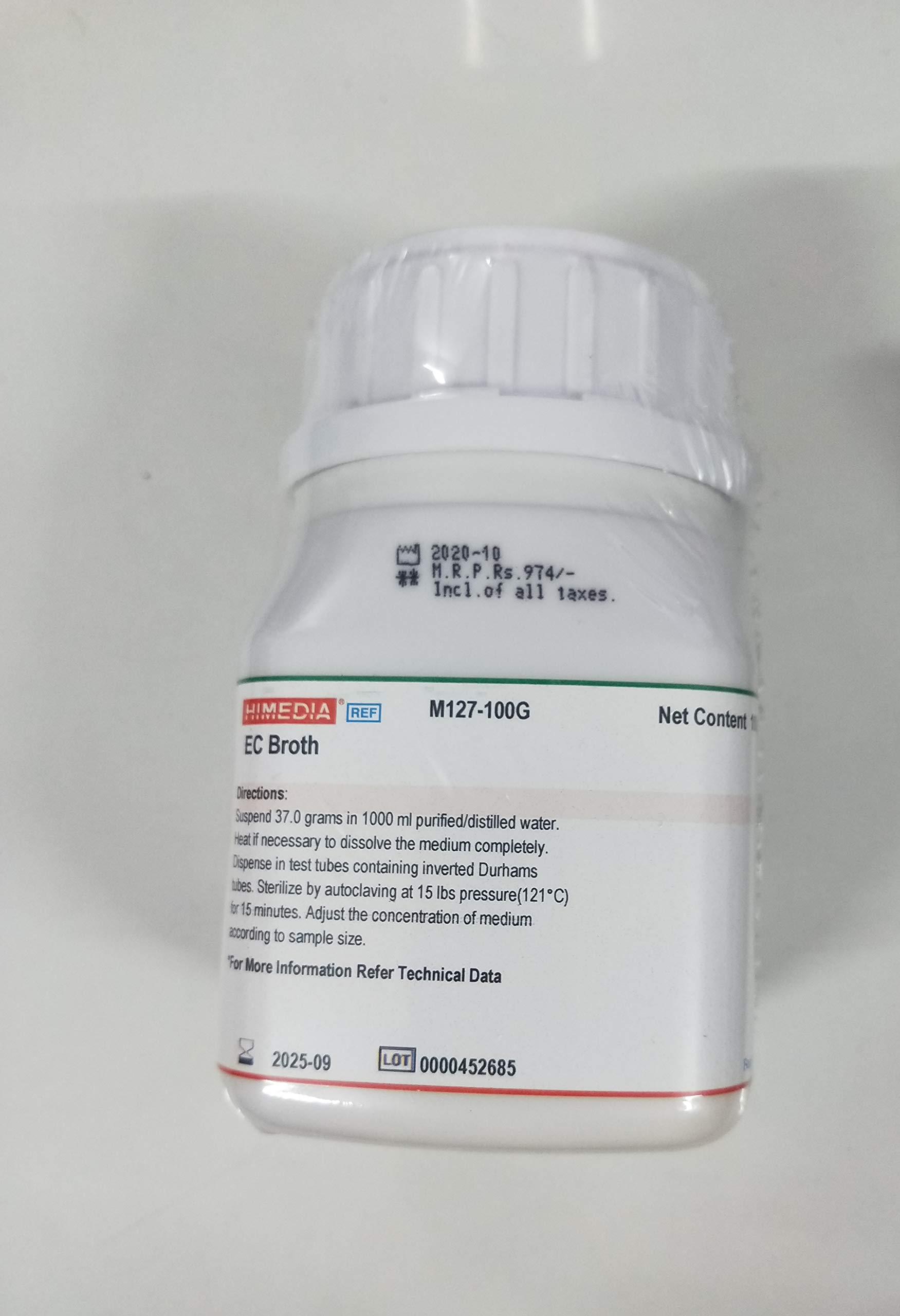 HiMedia M127-100G EC Broth, 100 g
