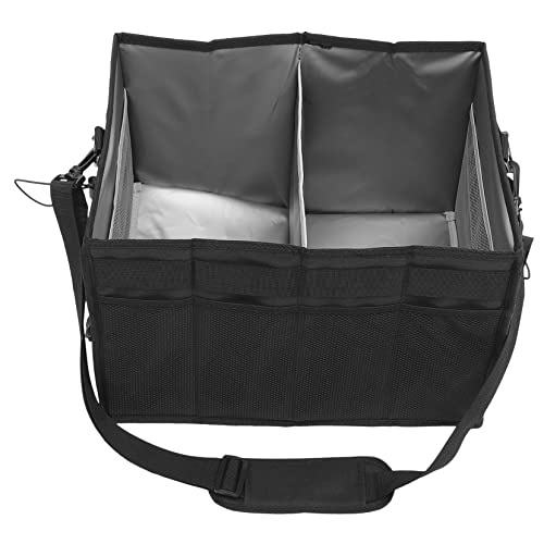 DOITOOL Bbq Storage Box Collapsible Picnic Basket Grill Accessories Picnic Grill Accessory Storage Case Travel Accesories Cargo Organizer Toolkit Outdoor 600d Waterproof Oxford Cloth