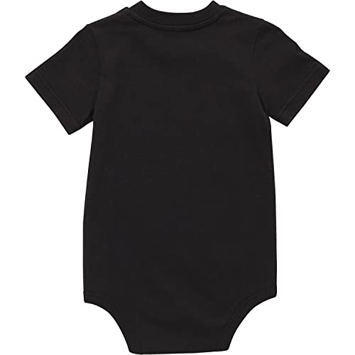 Carhartt Baby Short-Sleeve Bodysuit Pocket T-Shirt Onesie, Caviar Black, 24 Months