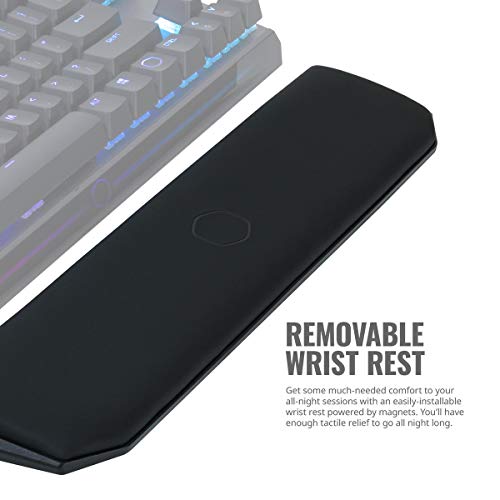 Cooler Master MK730 Tenkeyless Gaming Mechanical Keyboard with Red Switches, Cherry MX, RGB Per-Key Lighting and Removable Wrist Rest
