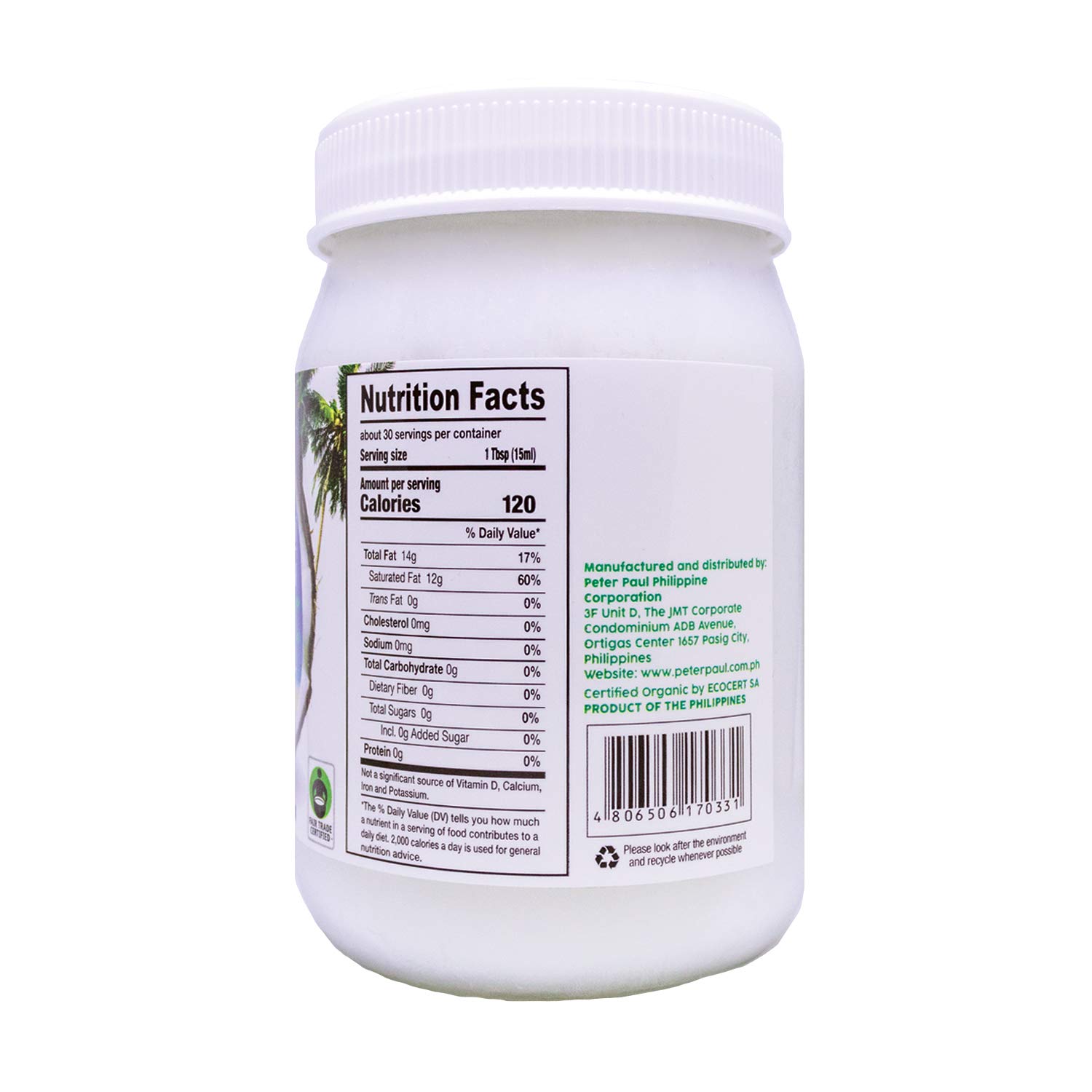 Coco Road Organic & Fair Trade Virgin Coconut Oil (15 Fl Oz)