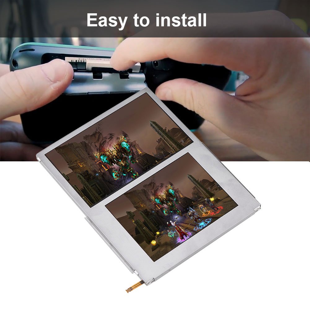 Zopsc LCD Screen Display Replacement Part for 2DS HD Display Replacement Top & Bottom