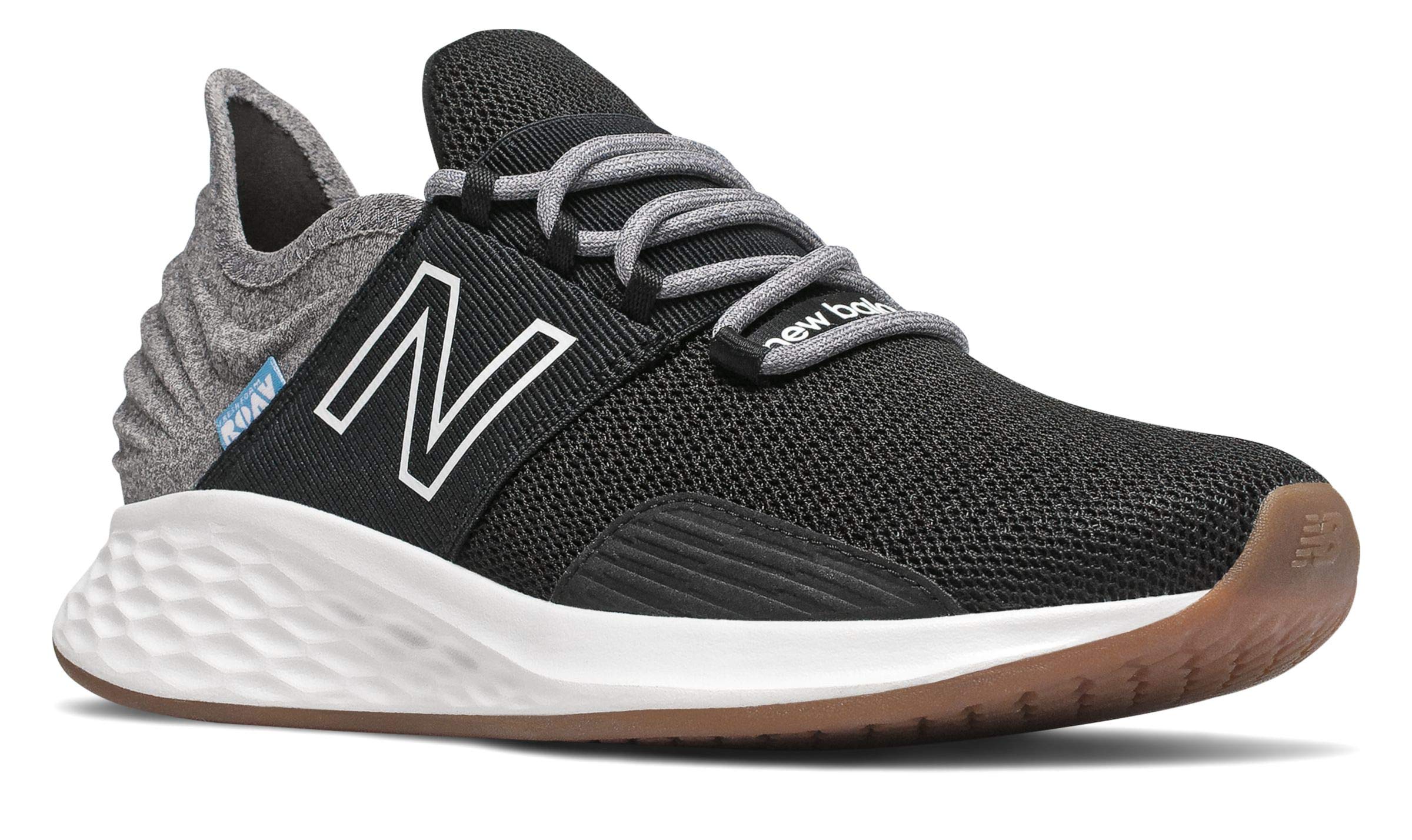 New Balance Women's Fresh Foam Roav V1 Sneaker, Black/Light Aluminum, 7.5 M US