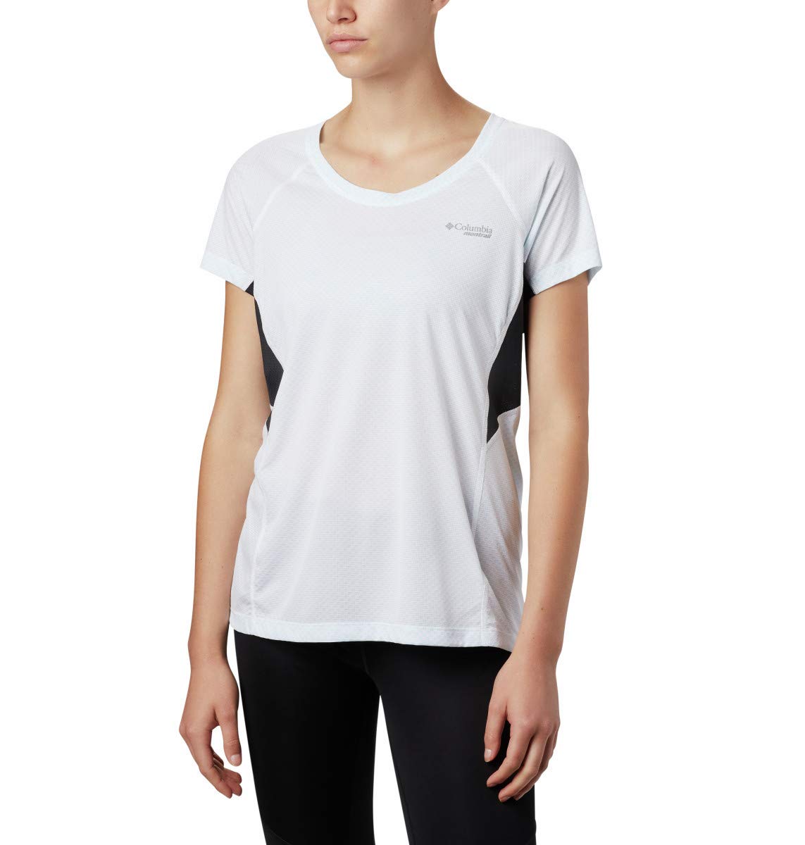 Columbia Women's Titan Ultra II Short Sleeve, White/Black, Medium